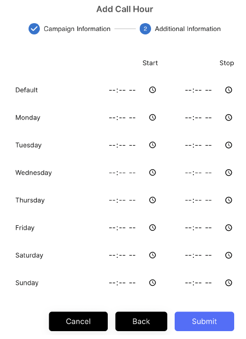 Call Hours - DialSense