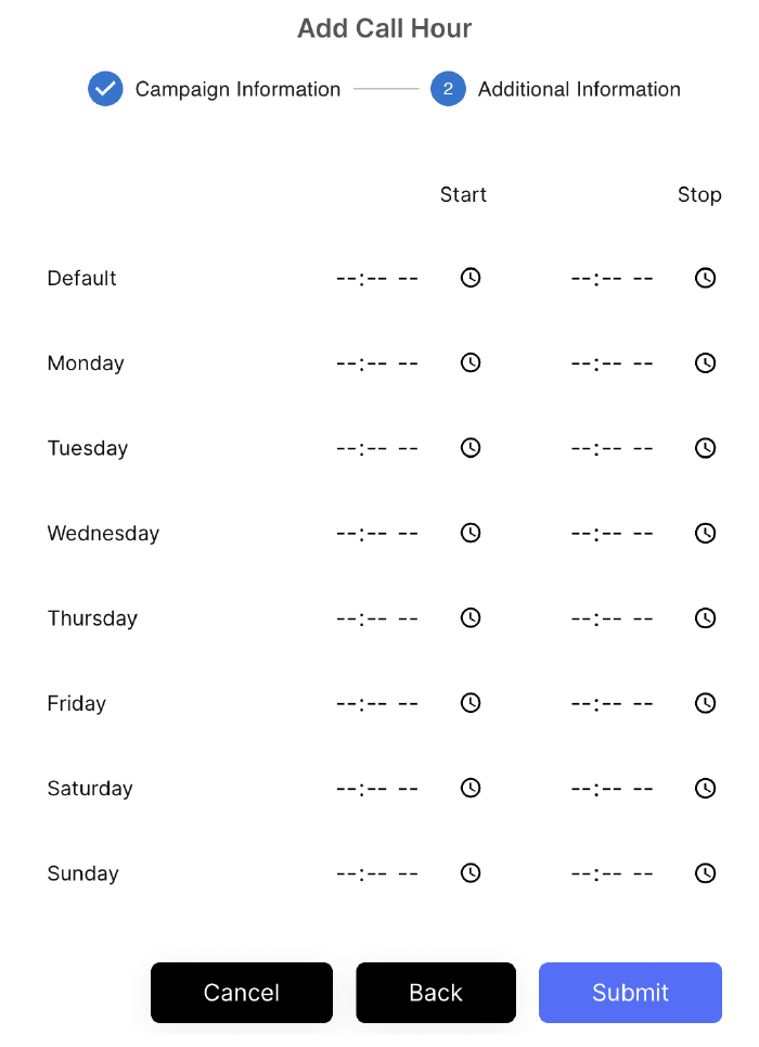 Call Hours - DialSense